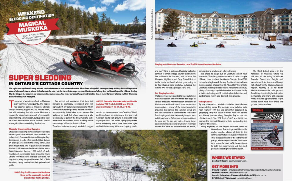 Snowmobile Muskoka Ontario - Intrepid Snowmobiler
